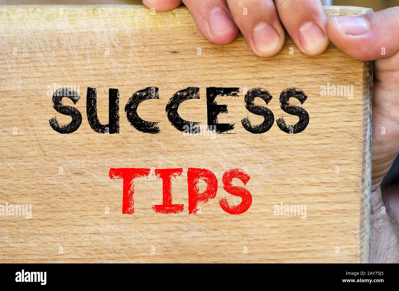 Success tips text concept Stock Photo - Alamy