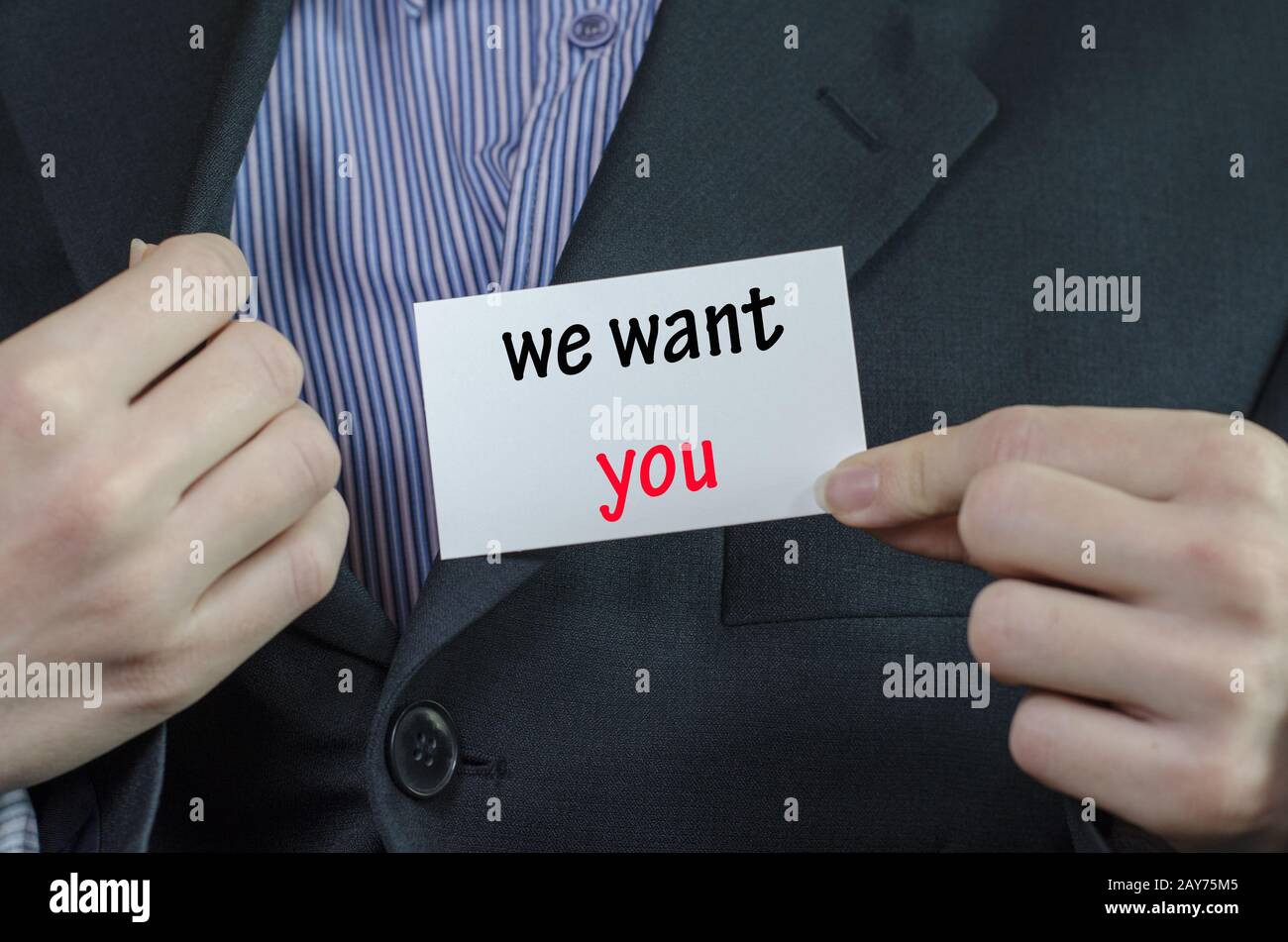 We want you text concept Stock Photo - Alamy
