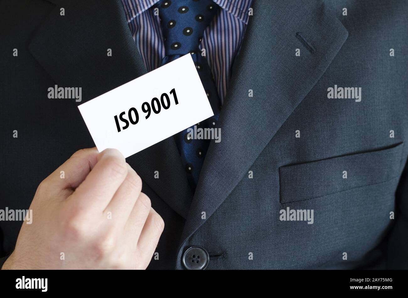 Iso 9001 text concept Stock Photo - Alamy