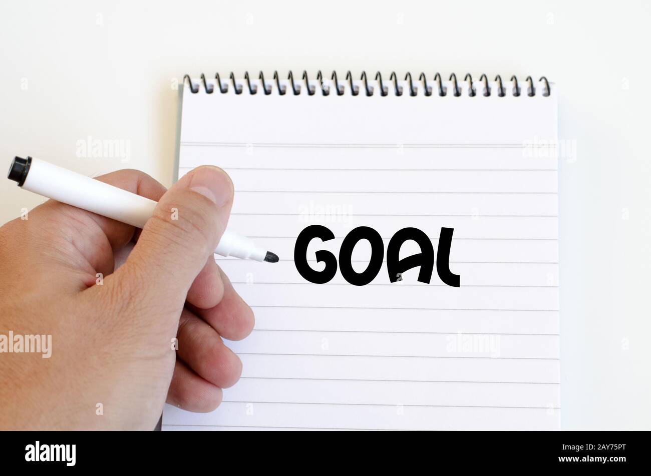 Goal text concept Stock Photo - Alamy