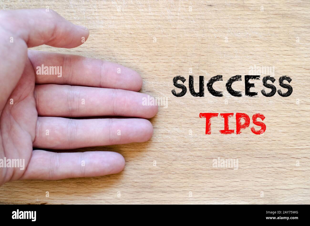 Success tips text concept Stock Photo - Alamy