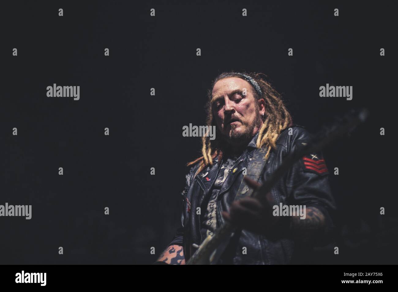 Ginger wildheart, singer/ guitarist from the wildhearts live at o2 ritz ...