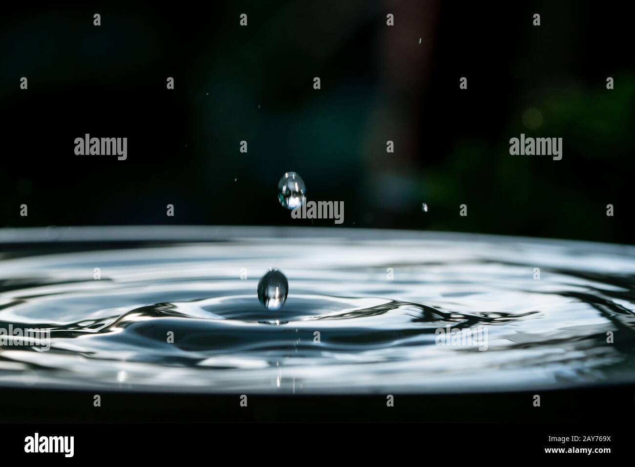 Water Drop splash with sun Stock Photo - Alamy
