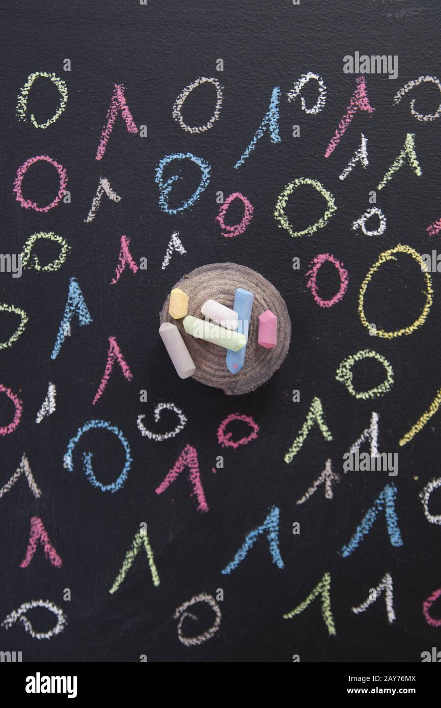 Binary code colorful Stock Photo - Alamy