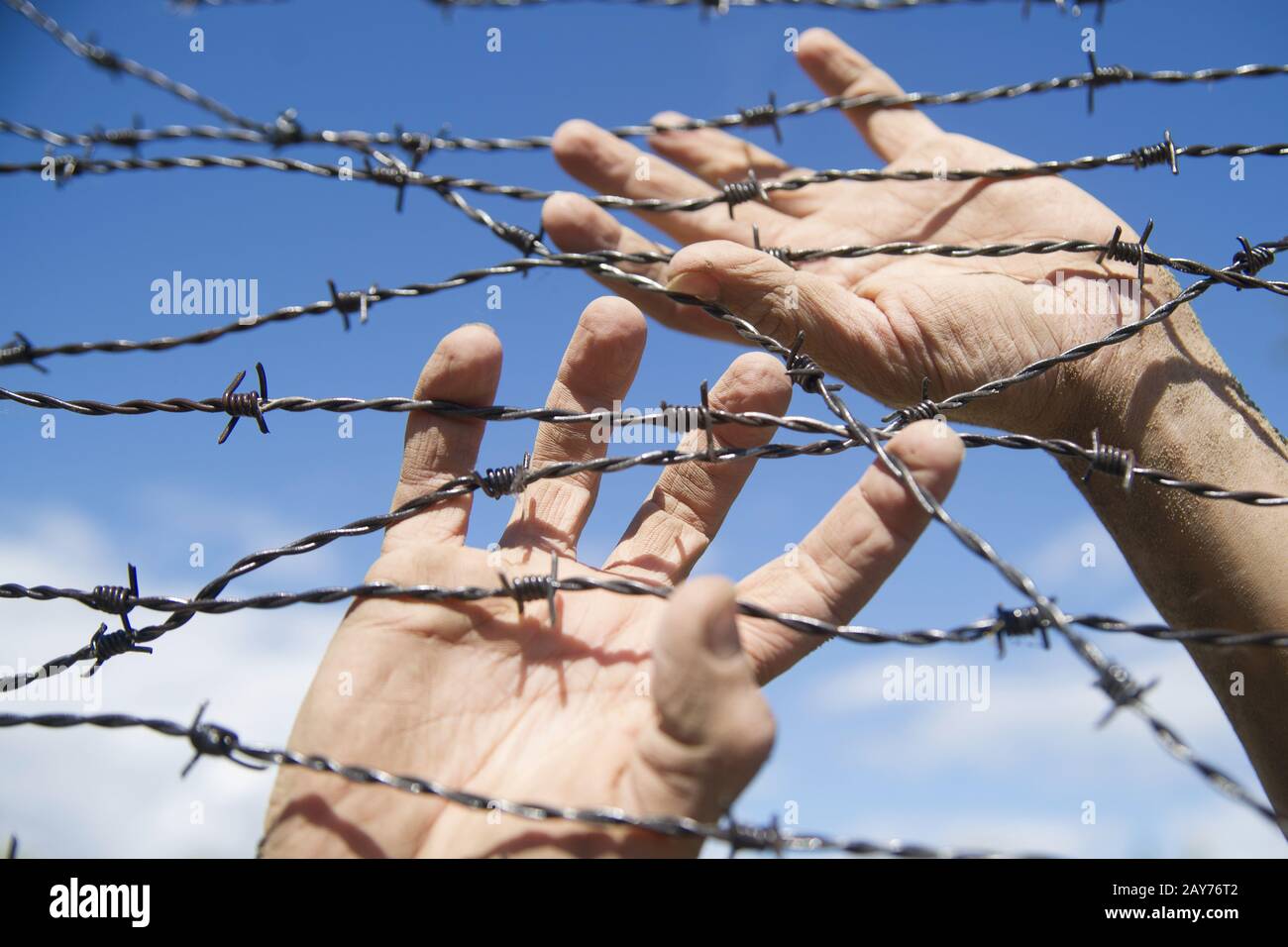 Barbed wire fist hi-res stock photography and images - Alamy