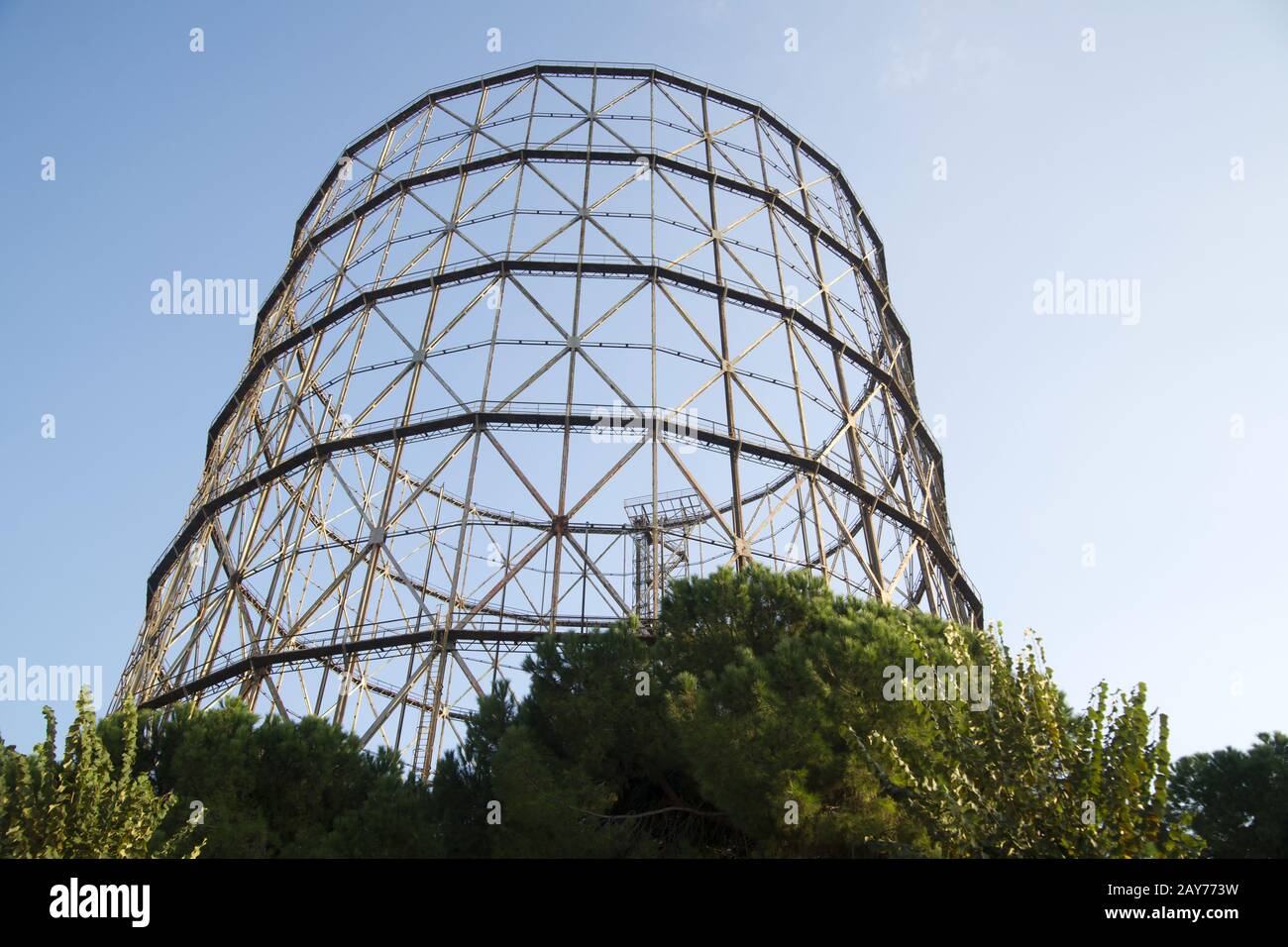 Former gasometer Rome Stock Photo - Alamy