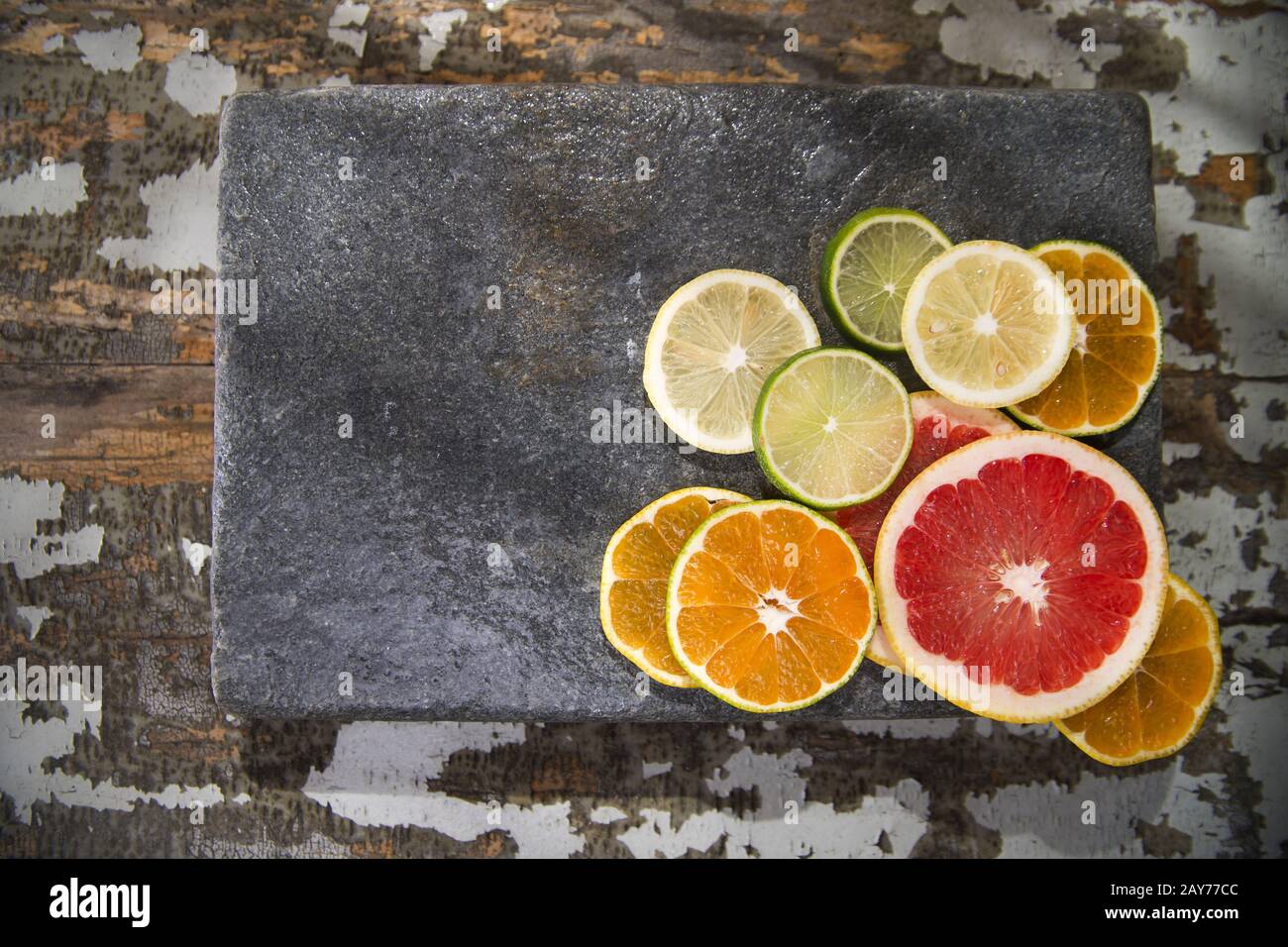 The colors of citrus fruits Stock Photo - Alamy