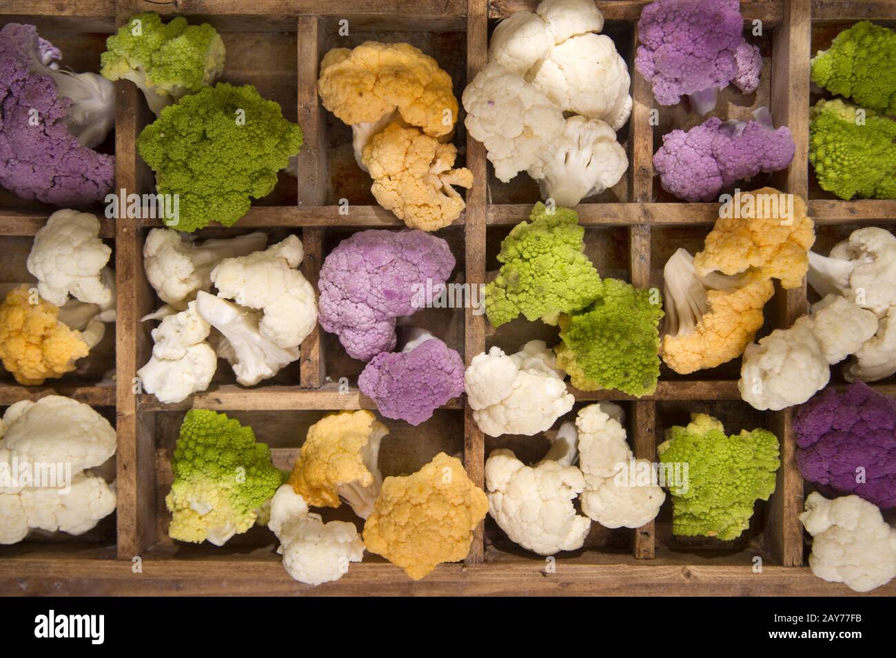 The Colors of cauliflower Stock Photo - Alamy