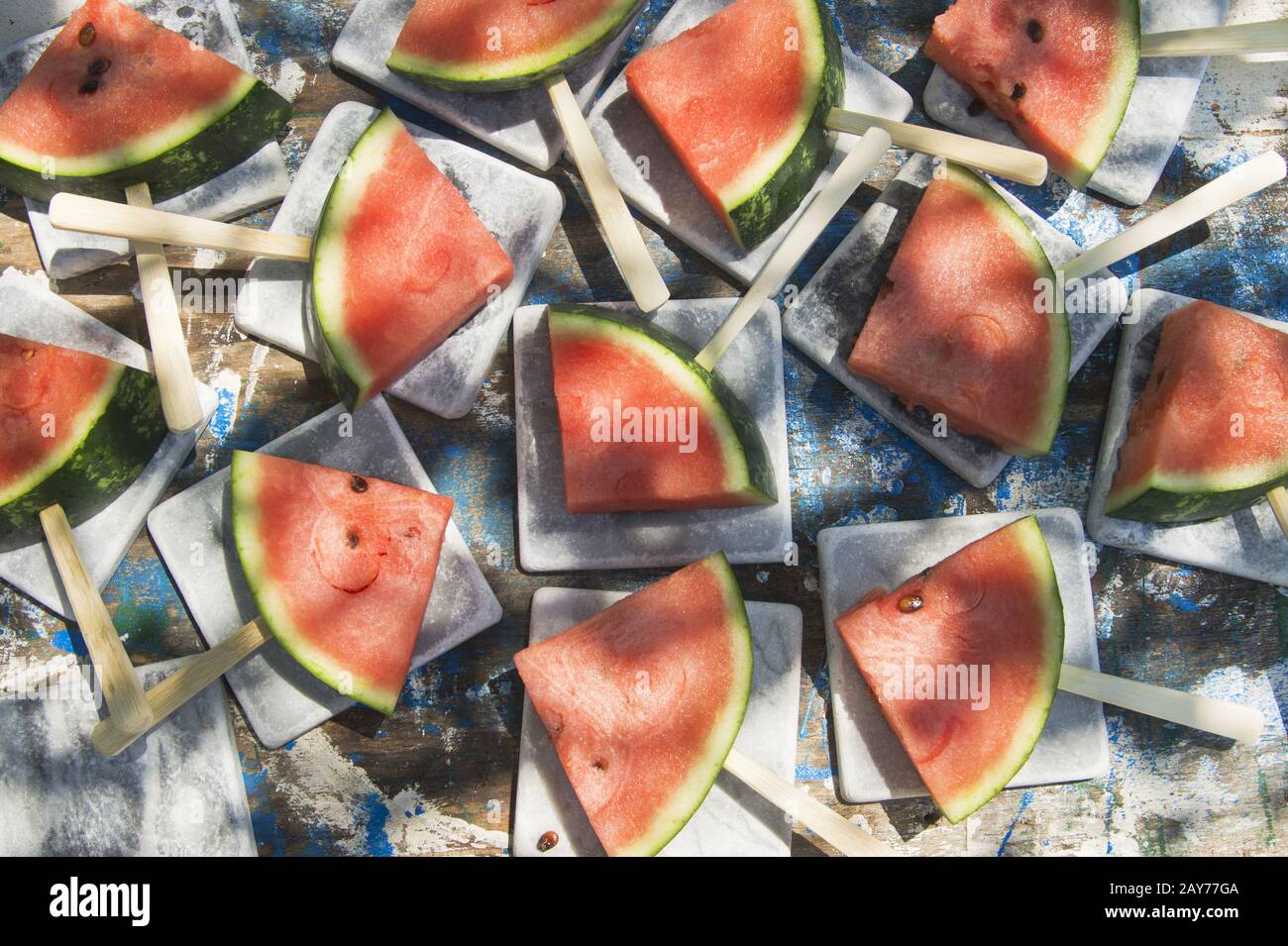 Unusual slice of watermelon hi-res stock photography and images - Alamy