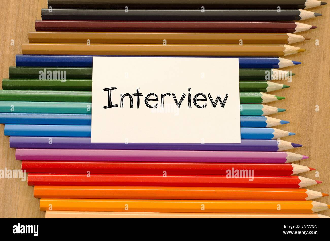 Interview text concept Stock Photo - Alamy