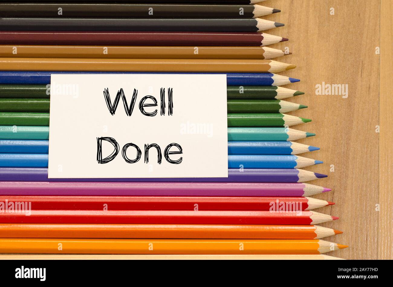 Well done text concept Stock Photo - Alamy