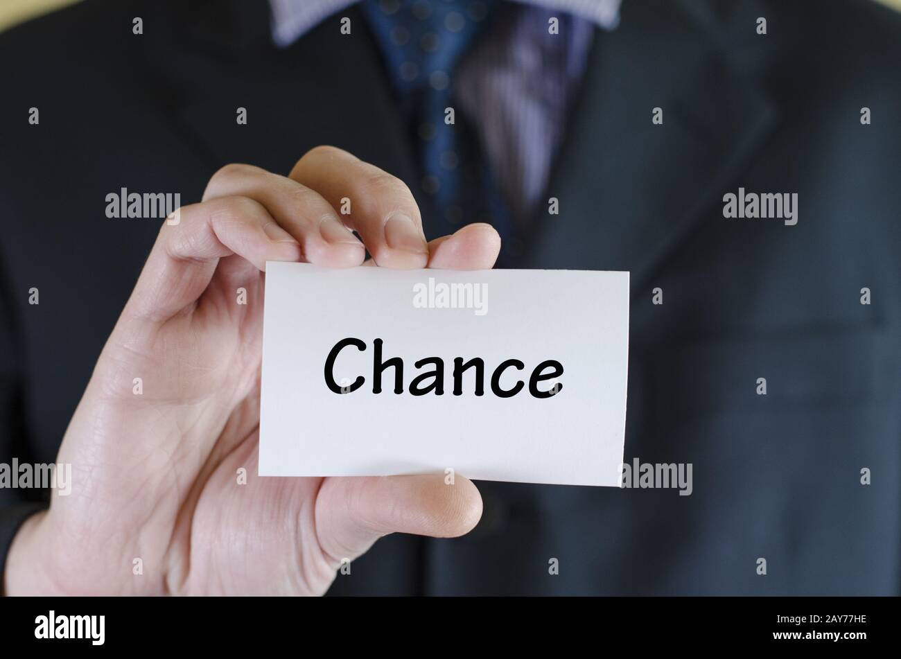 Chance text concept Stock Photo - Alamy