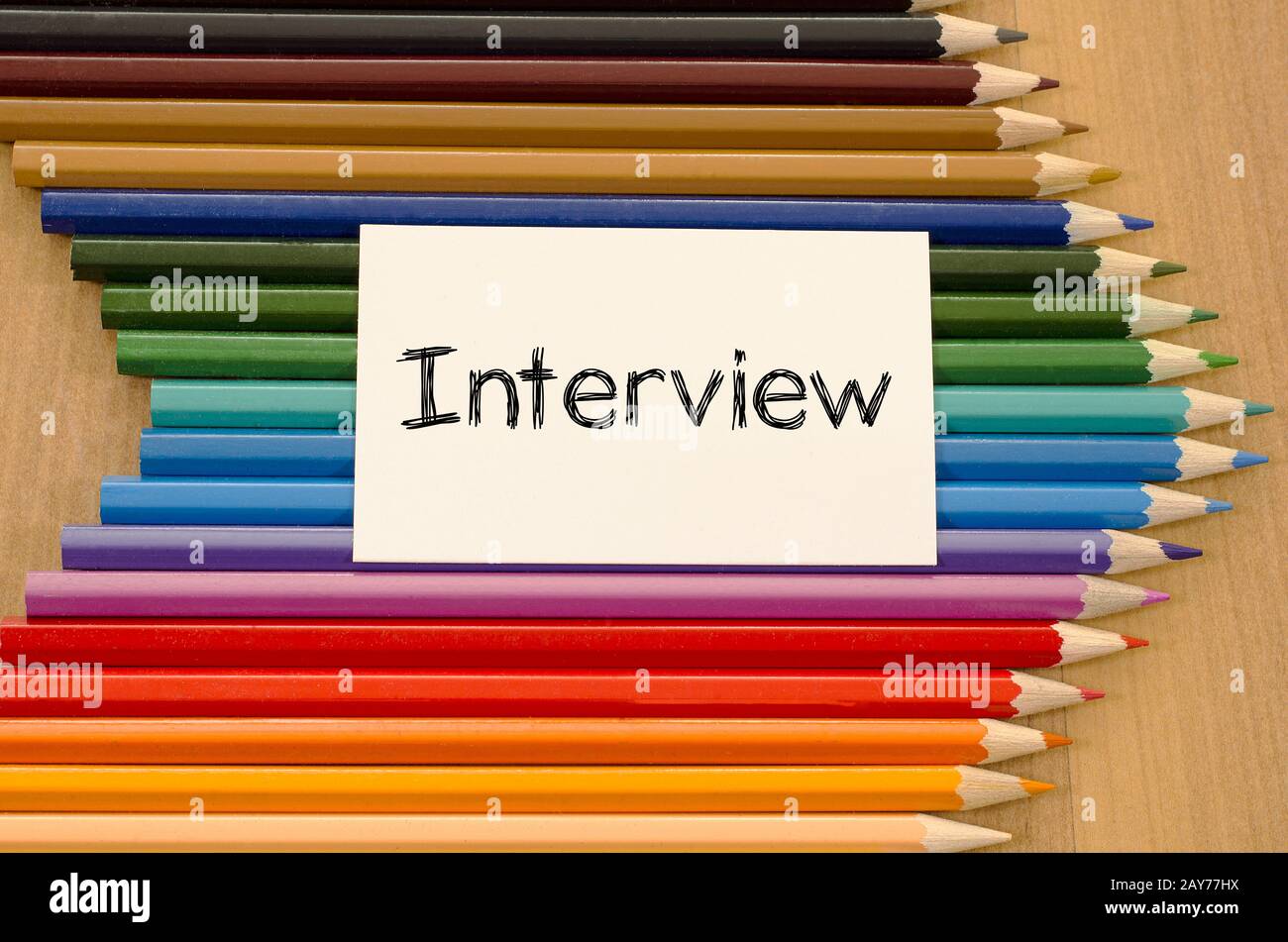 Interview text concept Stock Photo - Alamy