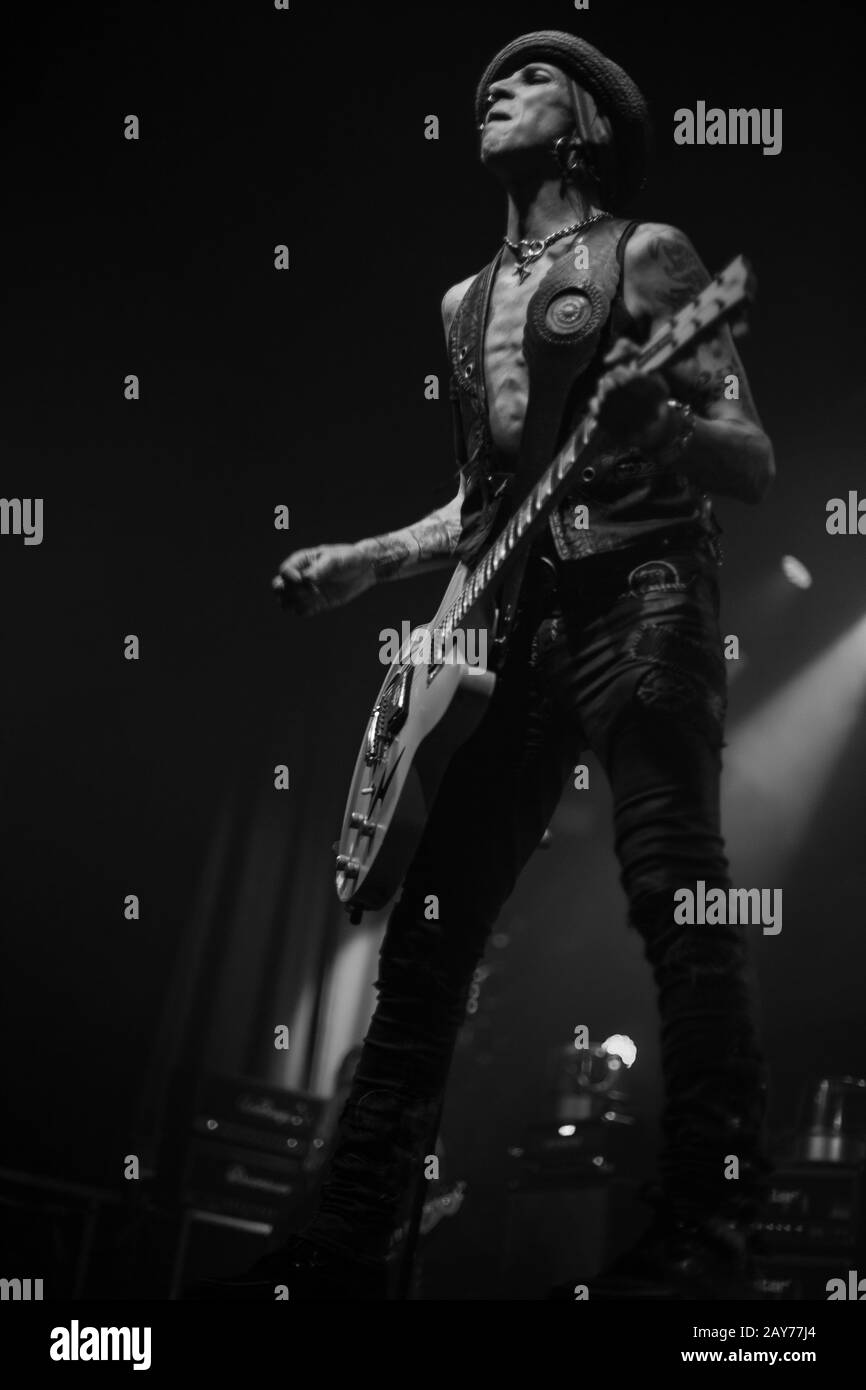 Dregen guitarist from backyard babies live at o2 ritz manchester uk ...
