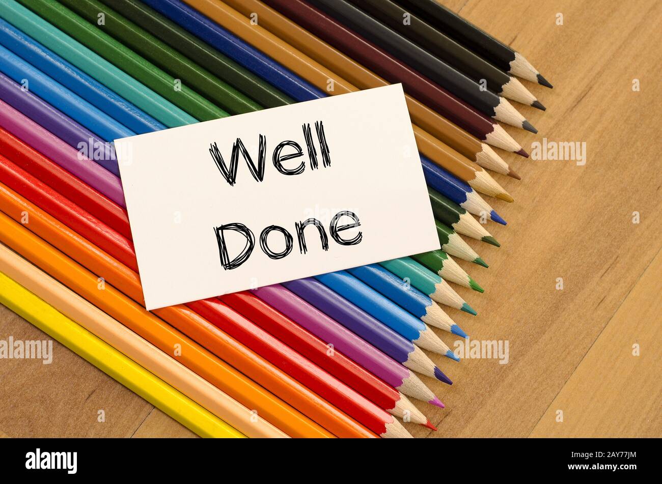 Well done text concept Stock Photo - Alamy