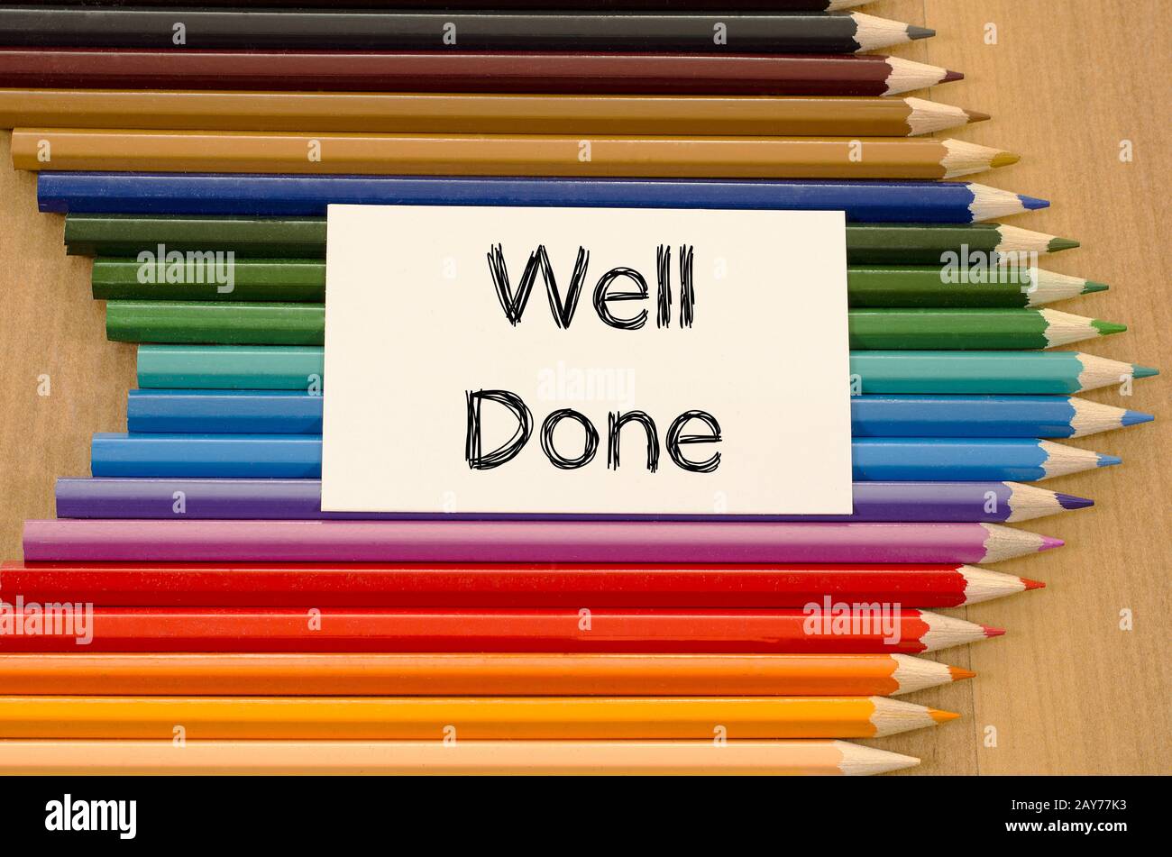 Well done text concept Stock Photo - Alamy