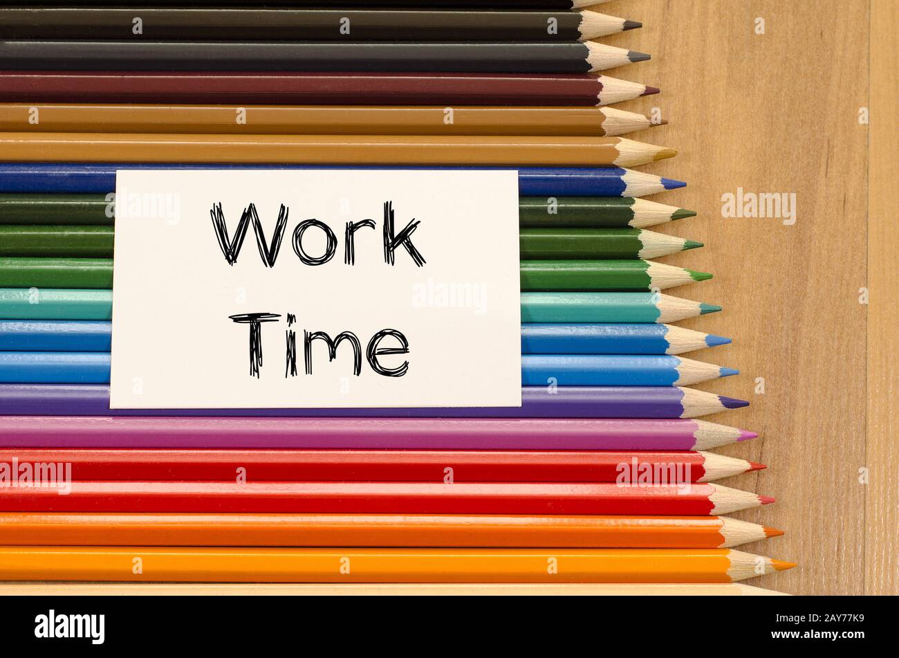 Work time text concept Stock Photo - Alamy