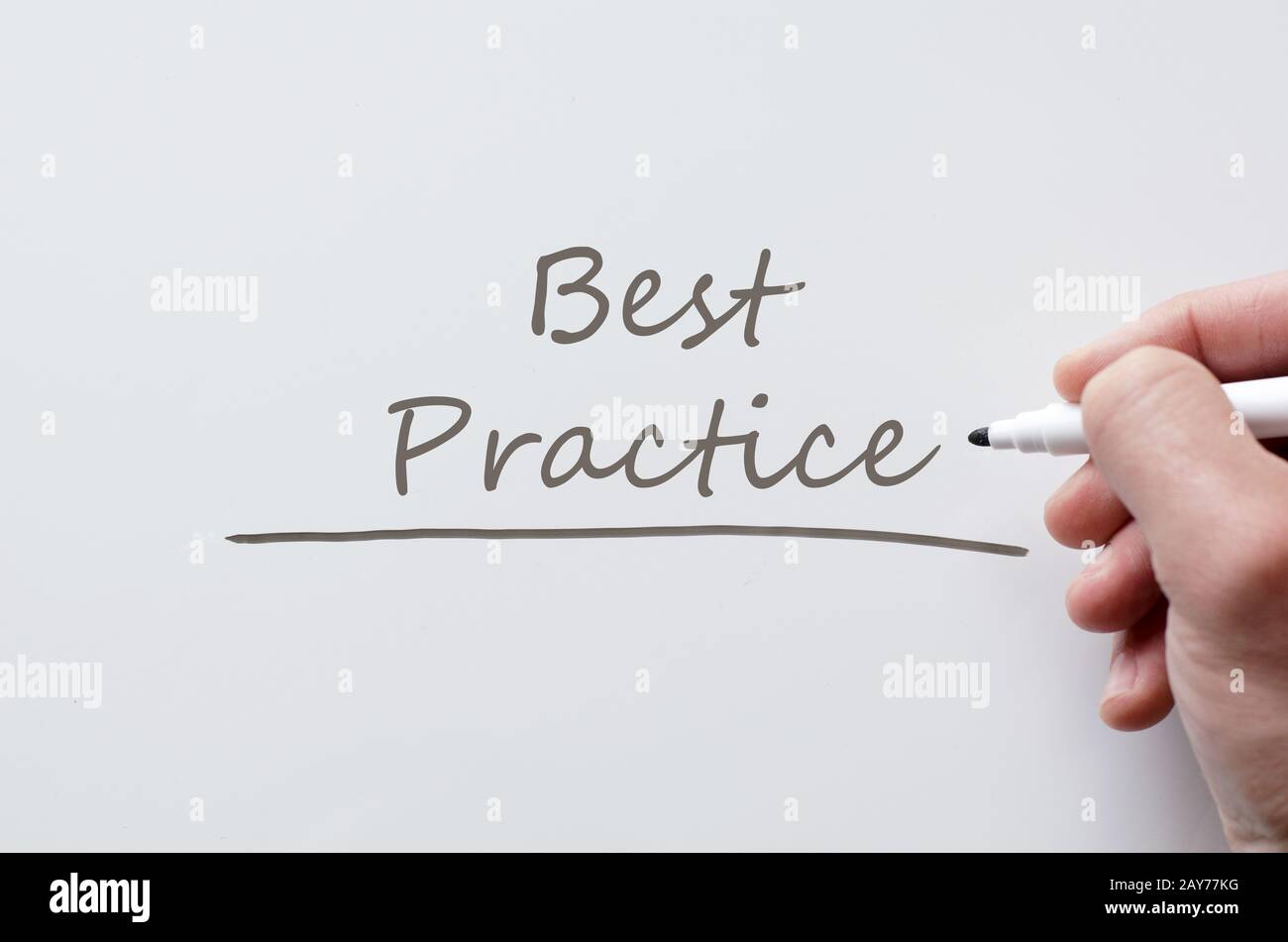 Best practice written on whiteboard Stock Photo - Alamy
