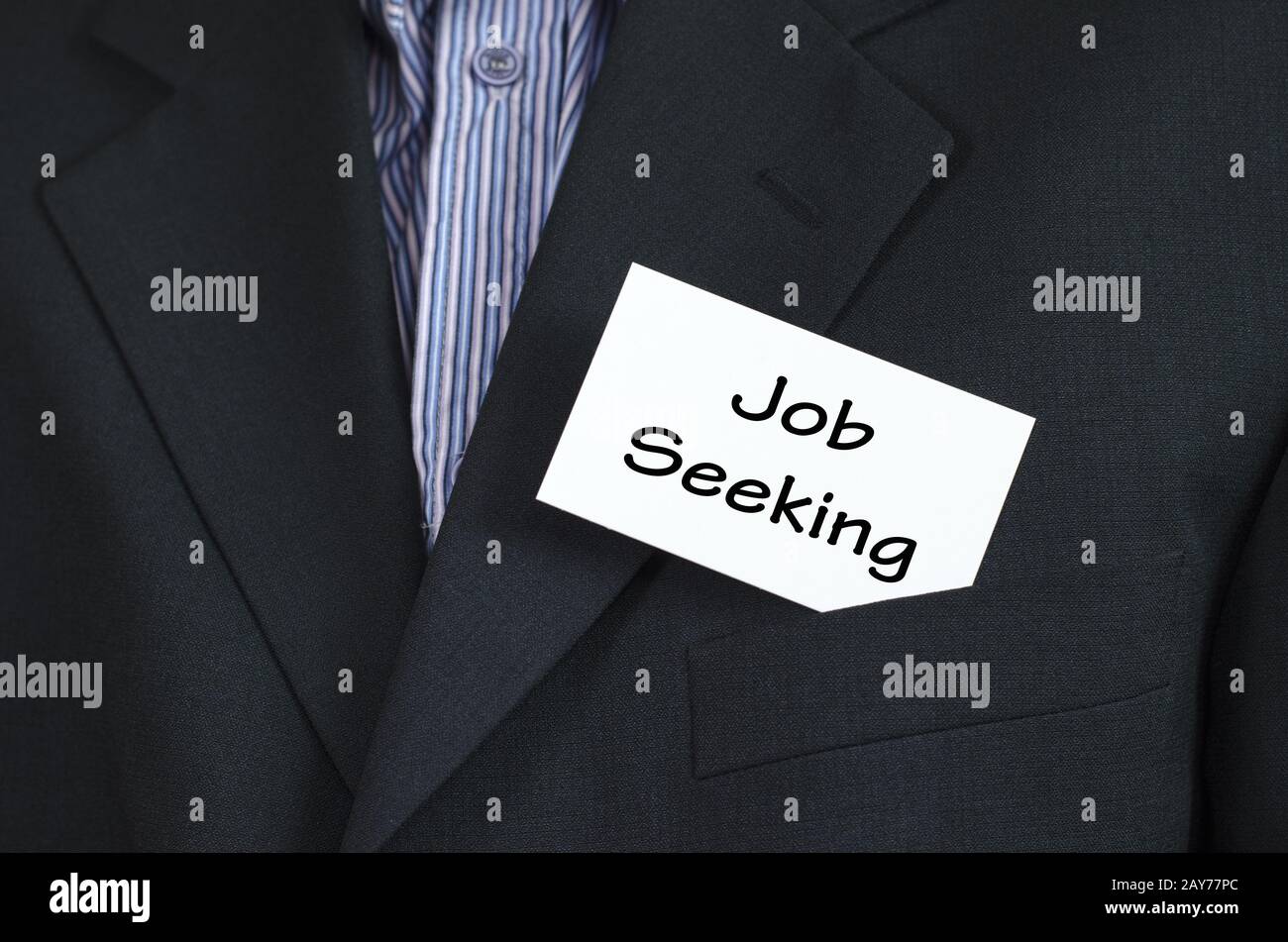 Job seeking text concept Stock Photo - Alamy