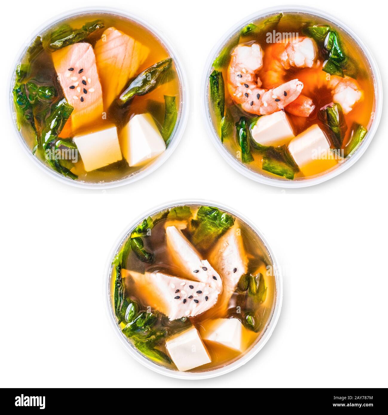 Set of japanese miso soup Stock Photo - Alamy