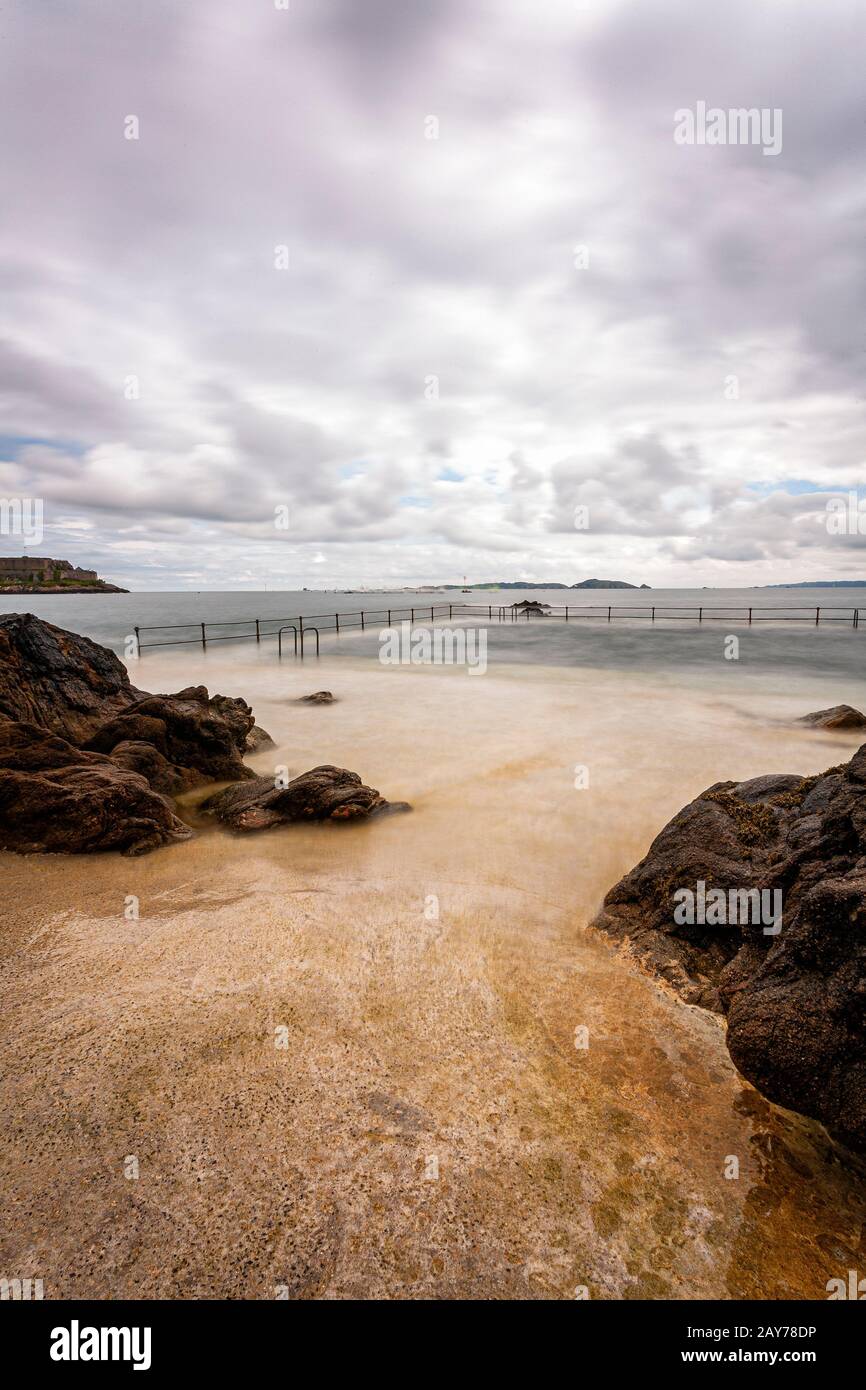 La Vallette bathing pool, Havelet Bay, St Peter Port, Guernsey, UK ...