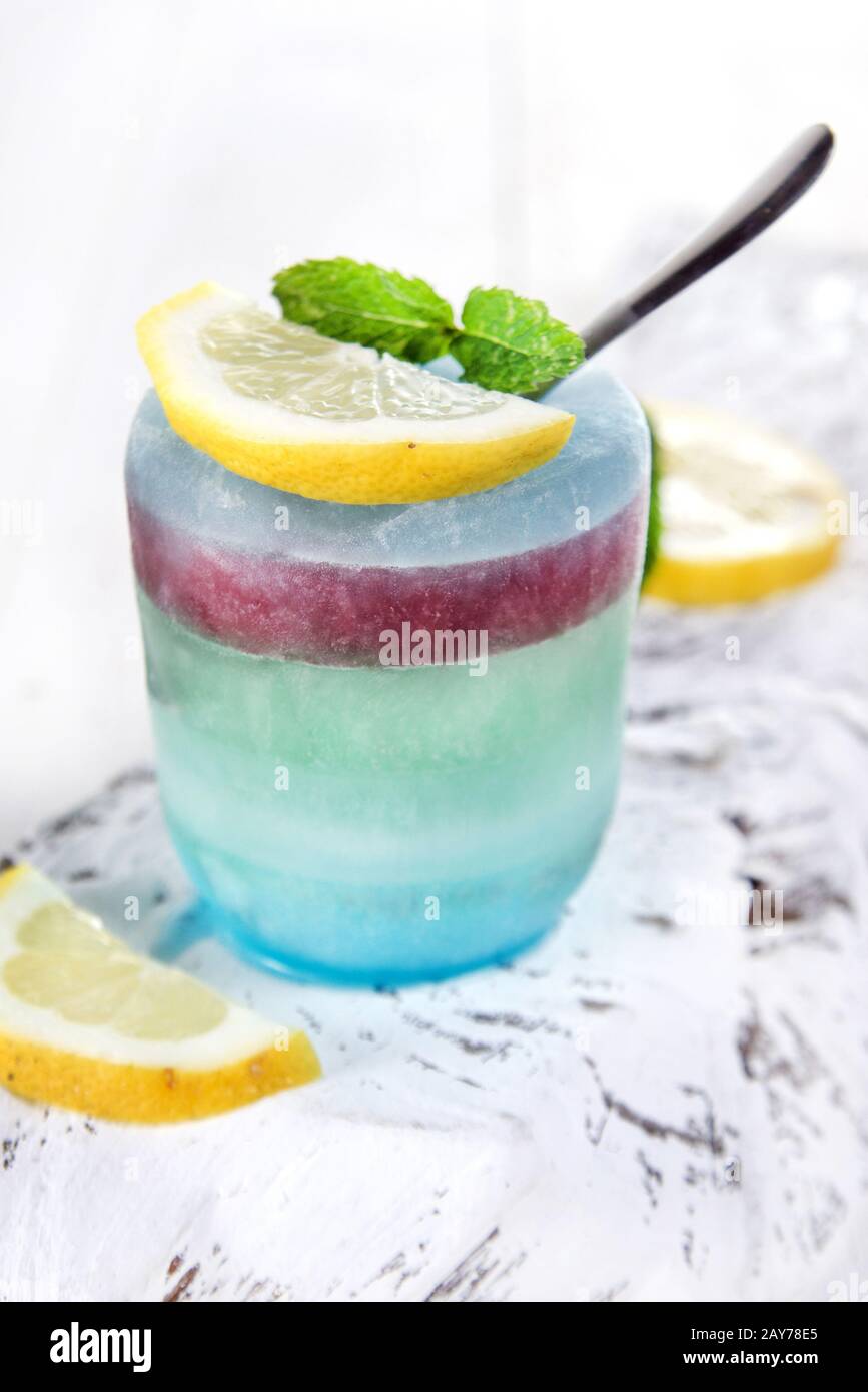 Frozen colored ice fruit hi-res stock photography and images - Alamy