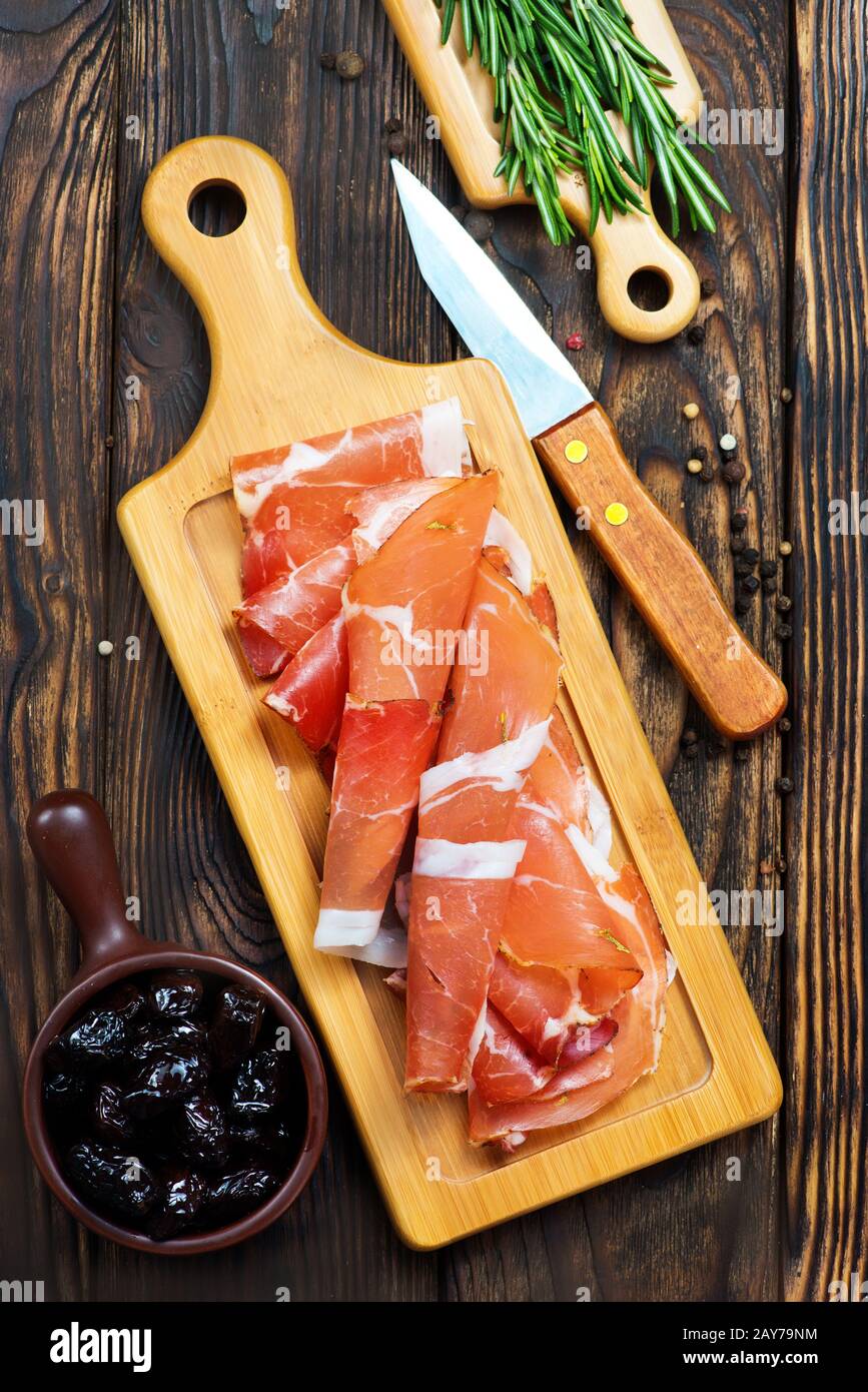 ham on board Stock Photo - Alamy
