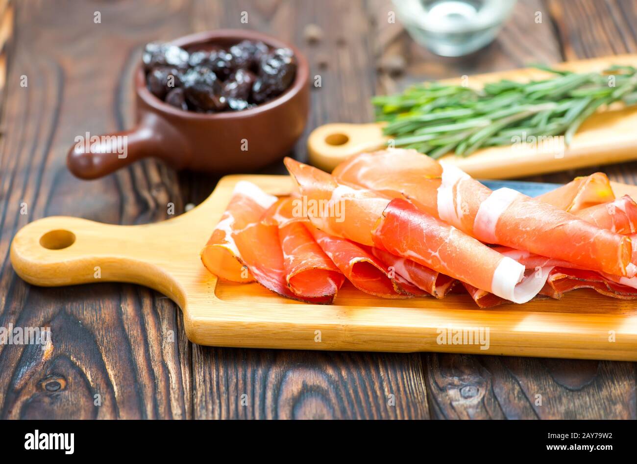 ham on board Stock Photo - Alamy