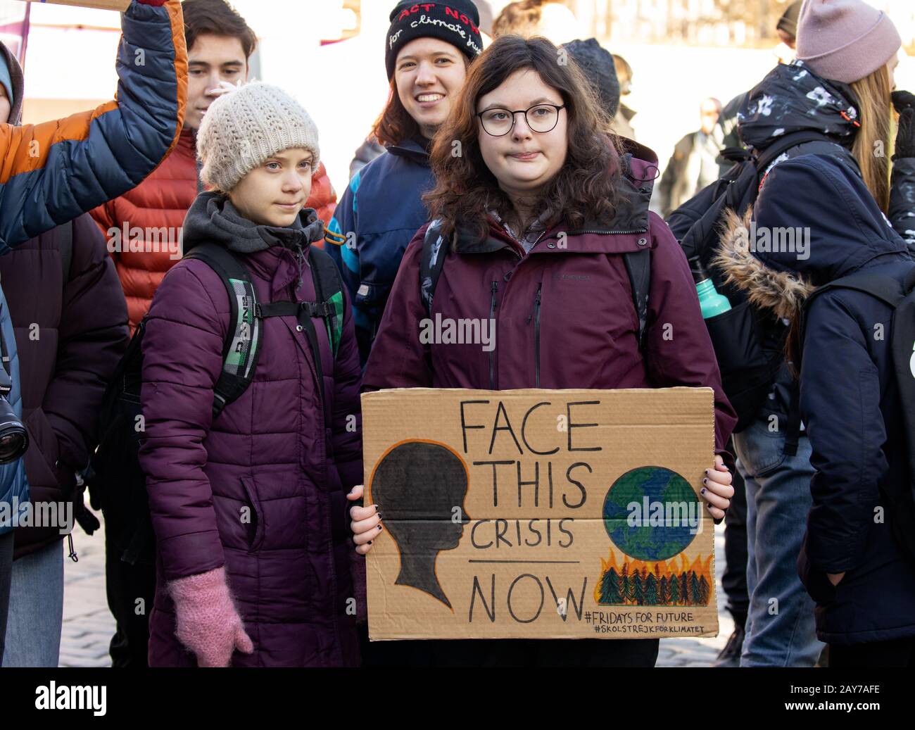 Stockholm, Sweden. 14 February, 2020. 17-year-old Swedish climate ...
