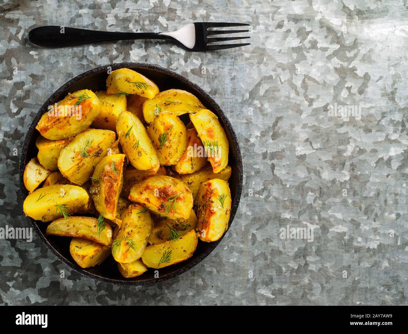 Top view fried potatoes hi-res stock photography and images - Alamy