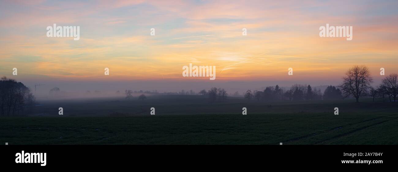 Sunset in Ried Stock Photo - Alamy
