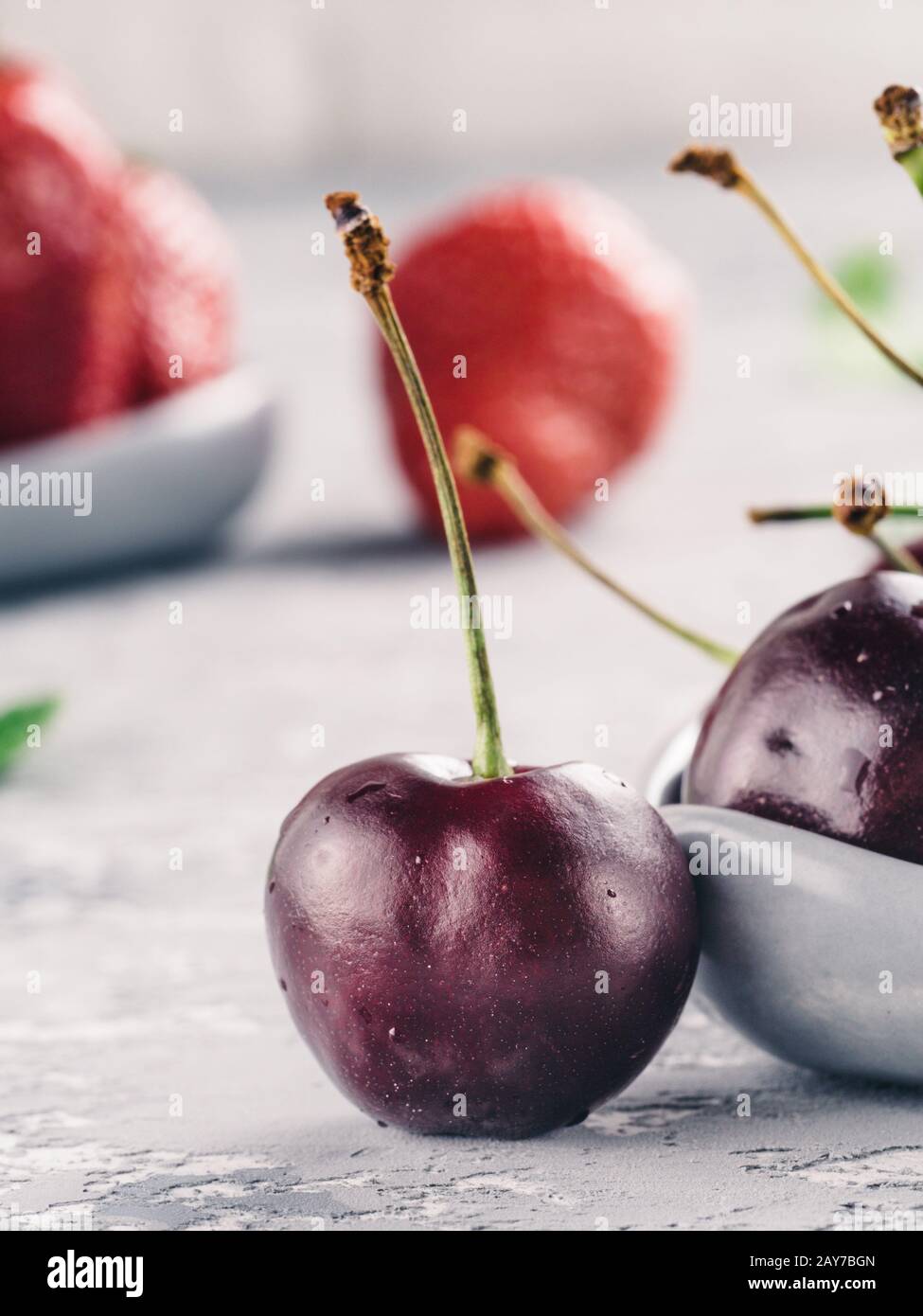 Cherry close up Stock Photo - Alamy