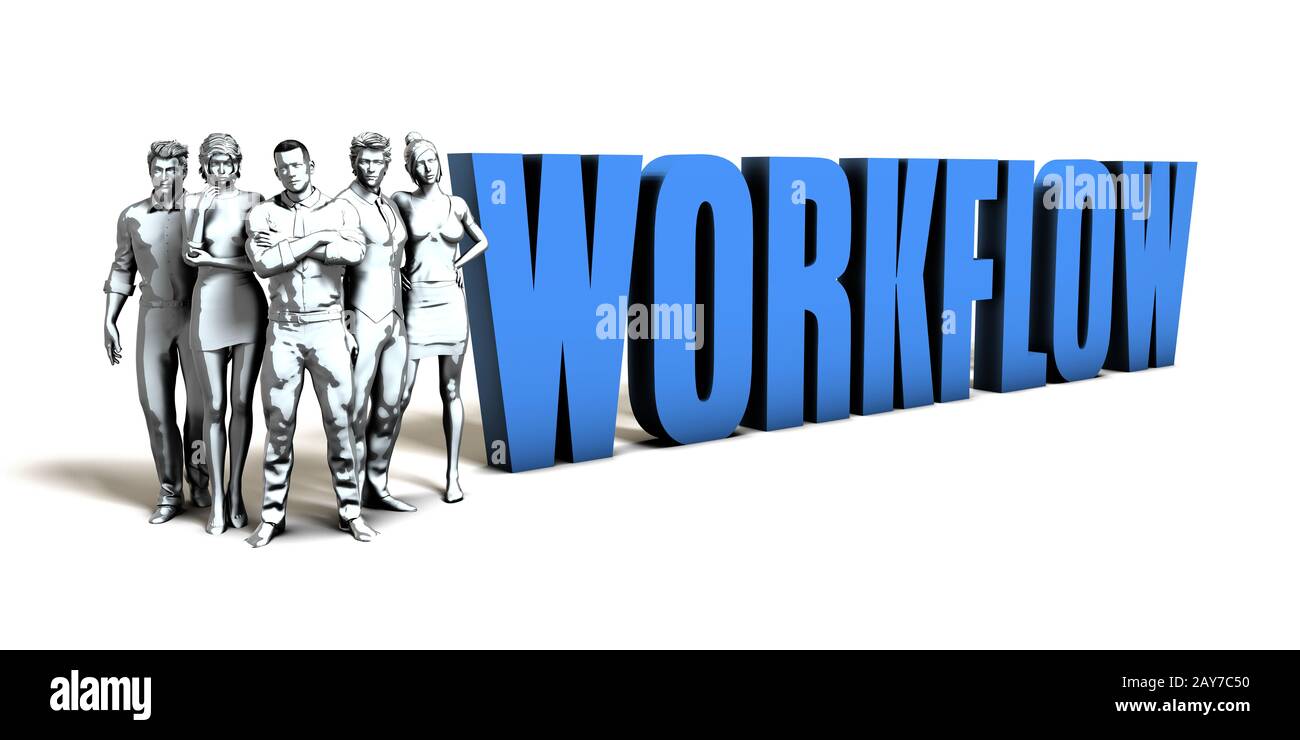 Workflow Business Concept Stock Photo - Alamy