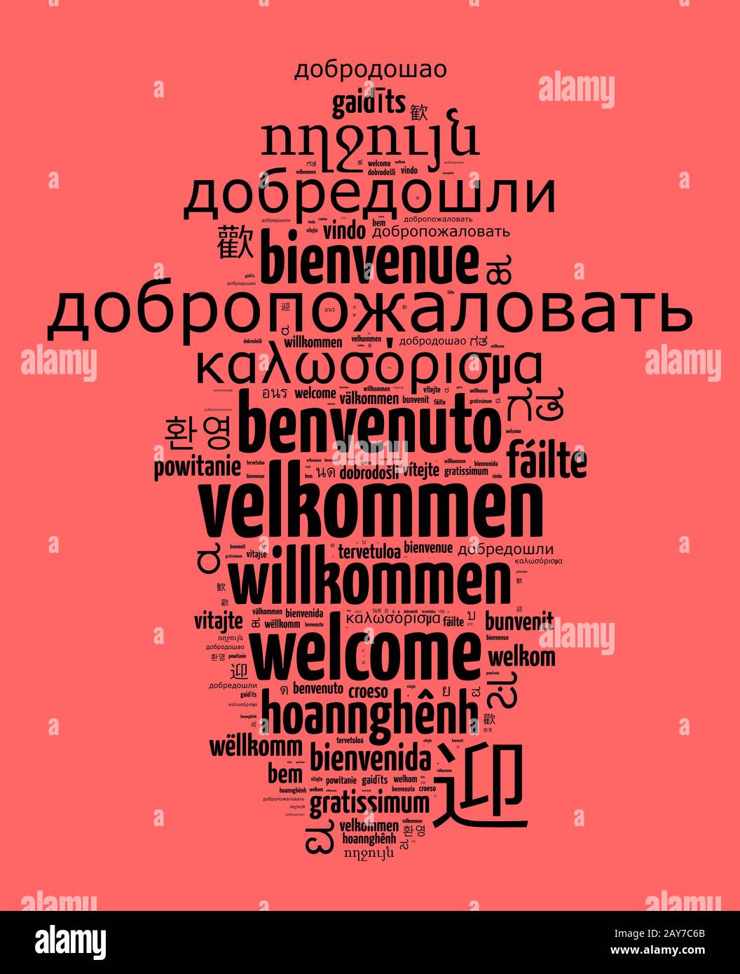 Welcome In Different Languages High Resolution Stock Photography and ...