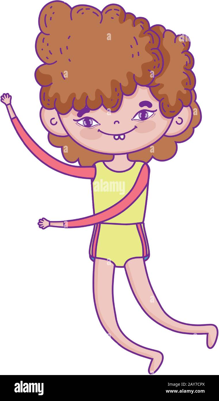 happy little boy cartoon character children vector illustration Stock ...