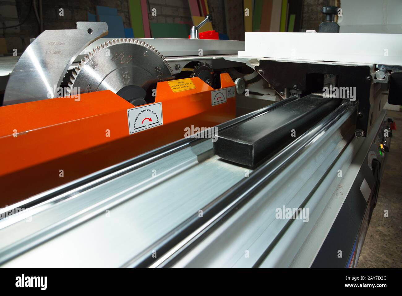 Professional circular saw cutting machine Stock Photo - Alamy