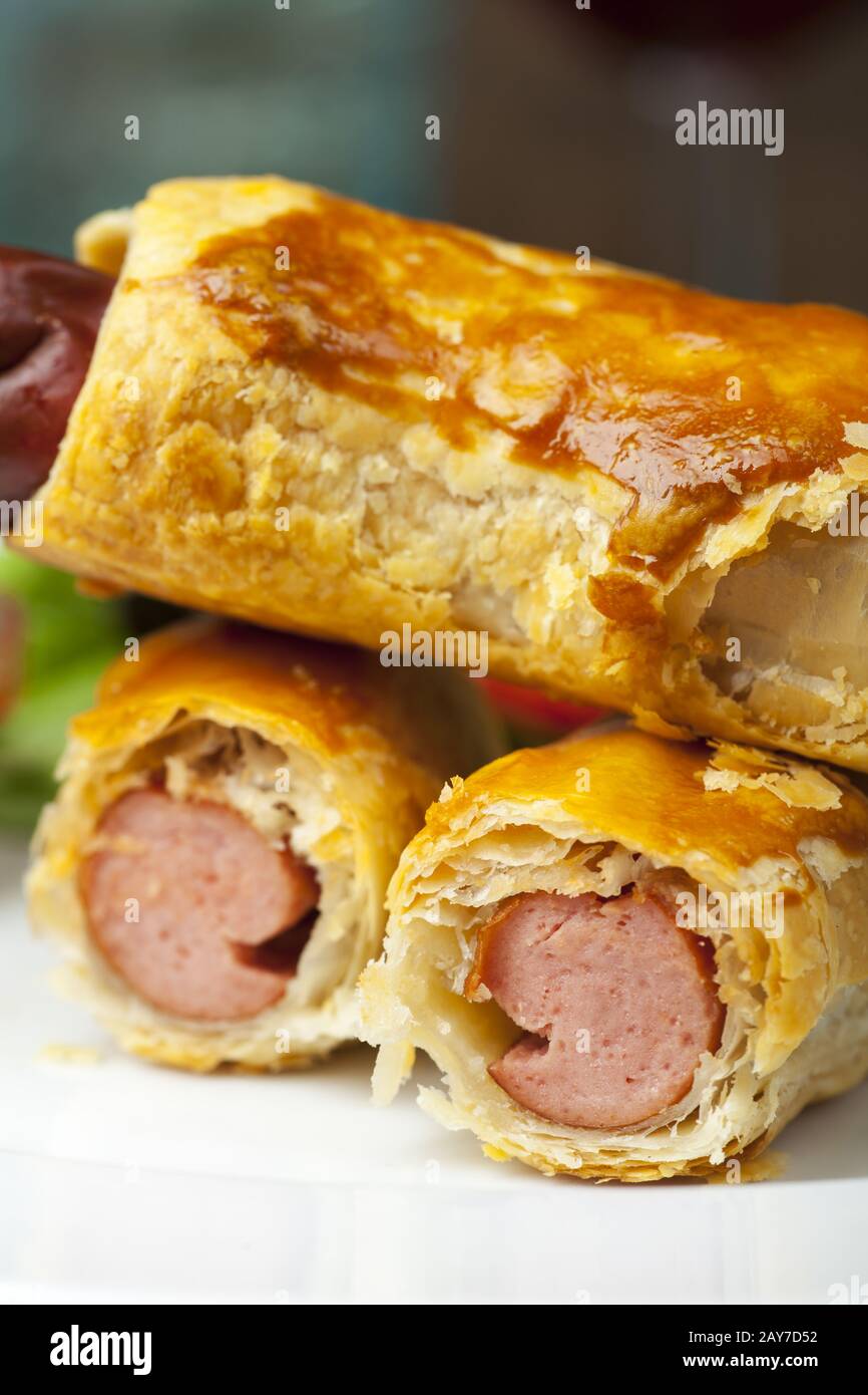 Viennese in puff pastry Stock Photo - Alamy