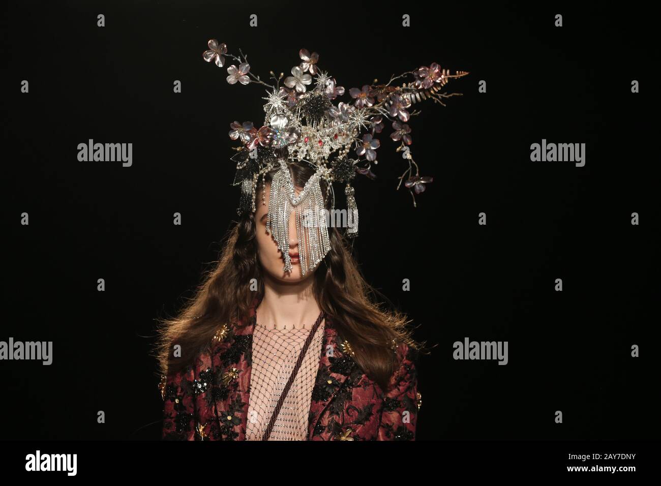 Models on the catwalk during the University of Westminster BA show at ...