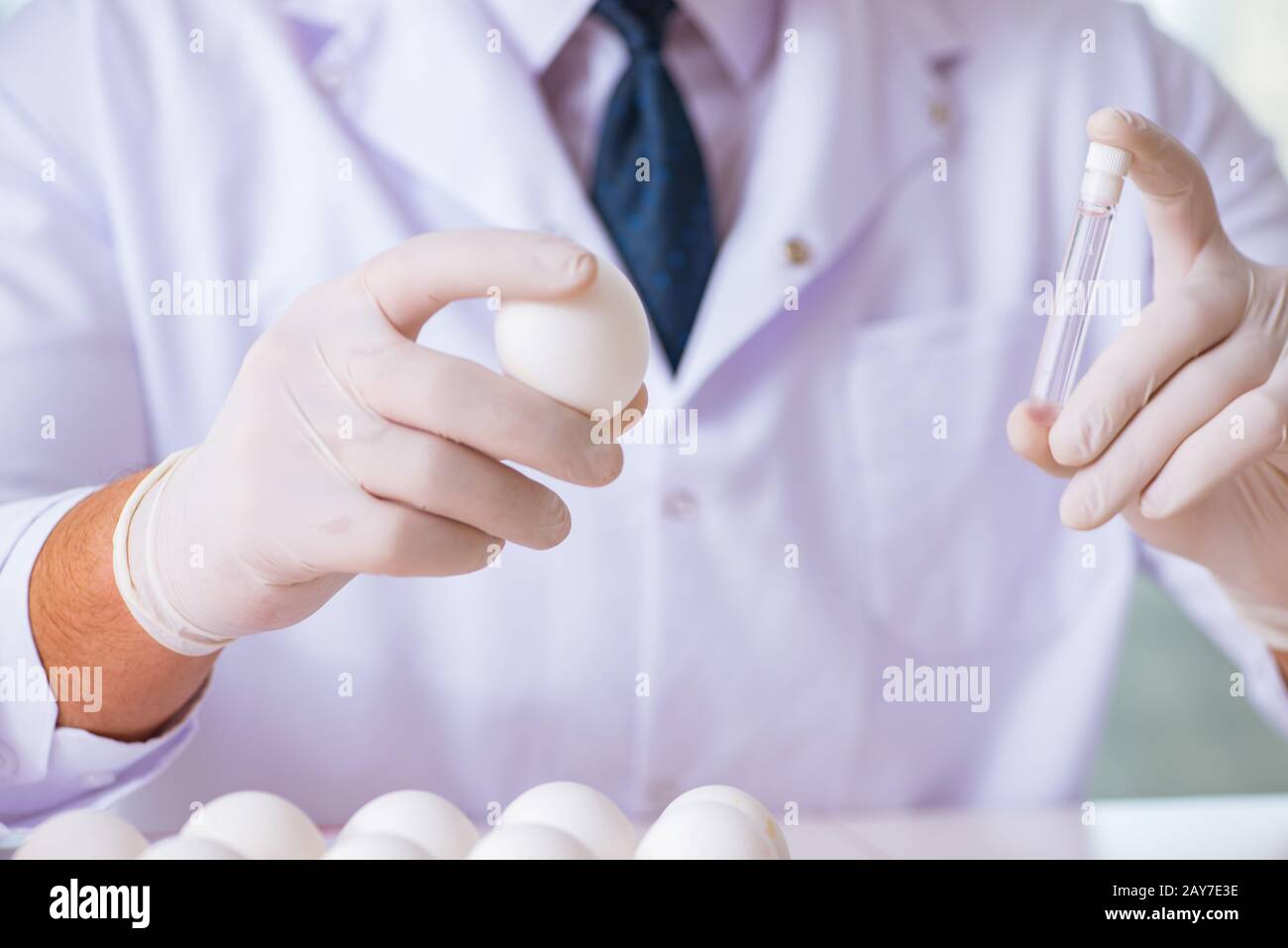 Nutrition expert testing food products in lab Stock Photo - Alamy