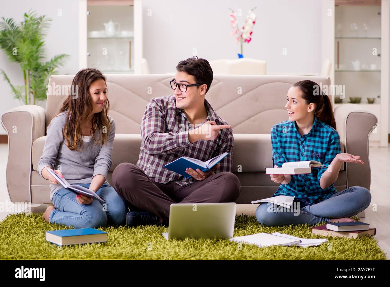 Students preparing for university exams Stock Photo - Alamy