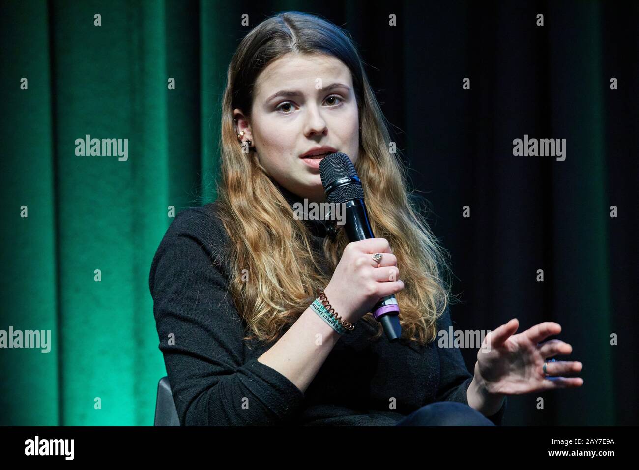 Hamburg, Germany. 14th Feb, 2020. Luisa Neubauer, climate activist of "Fridays for Future ...