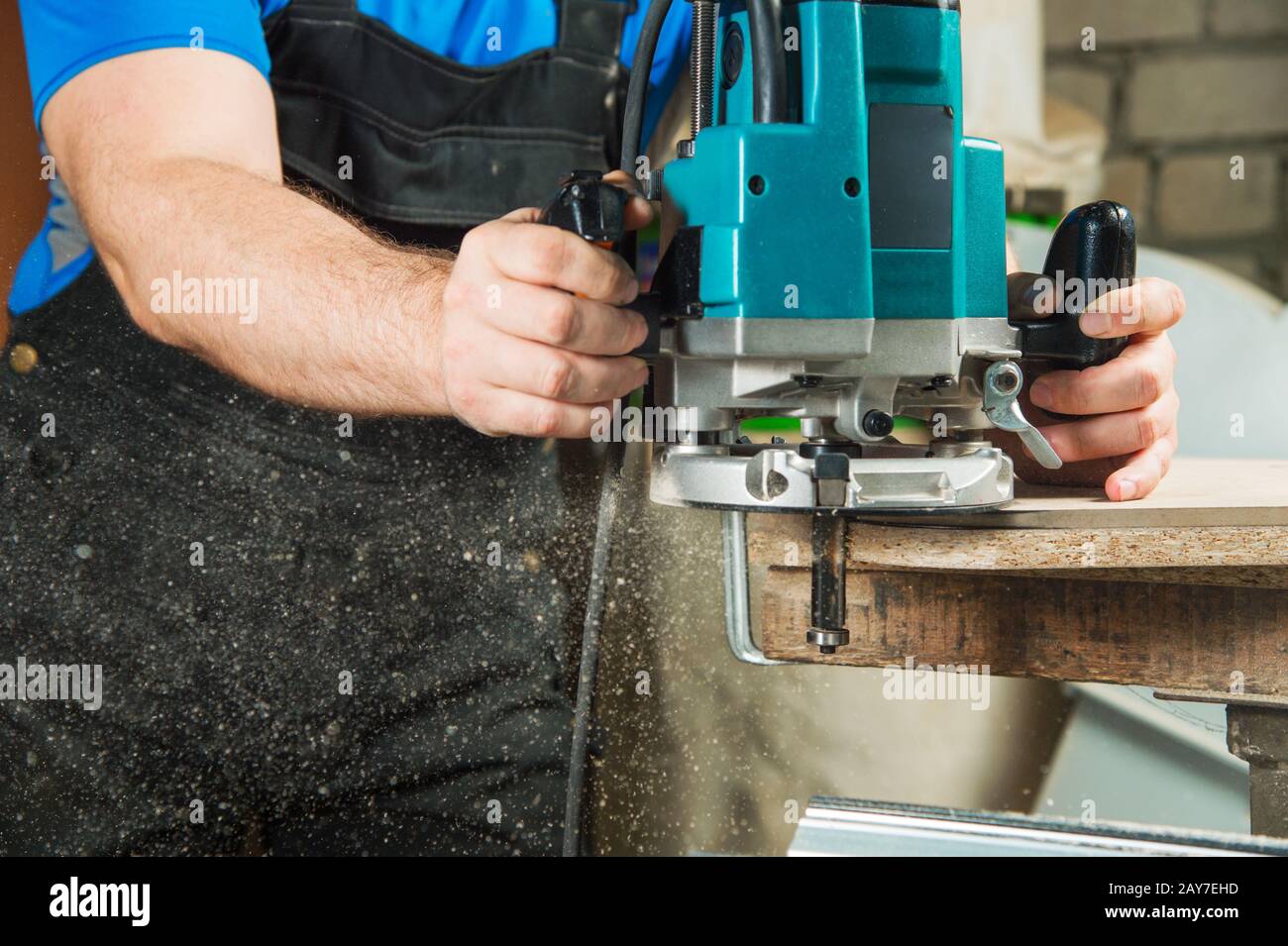 Close up man worker cutting hi-res stock photography and images - Alamy