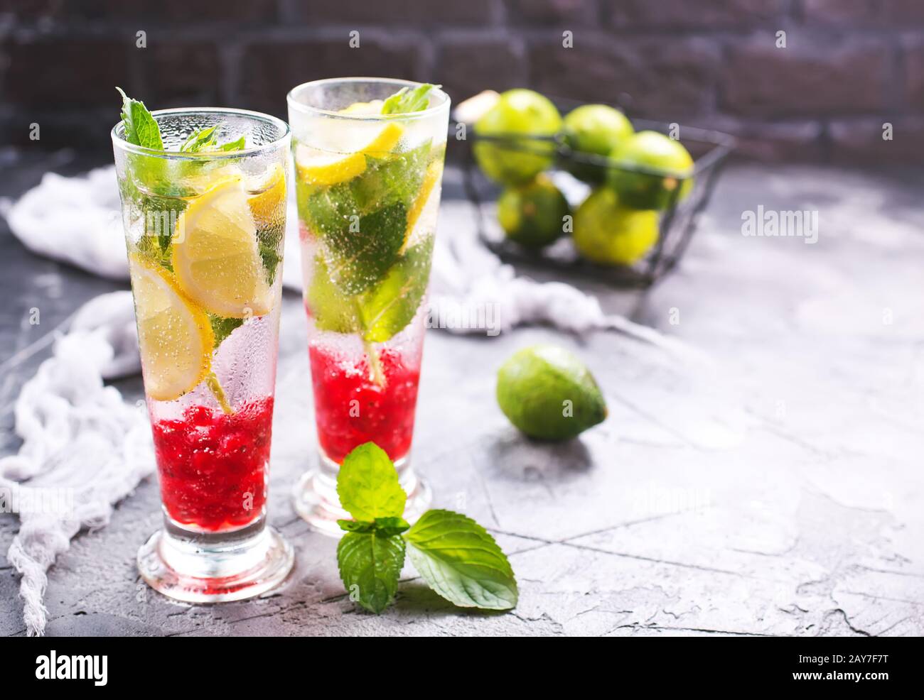 cold fruit drink Stock Photo - Alamy