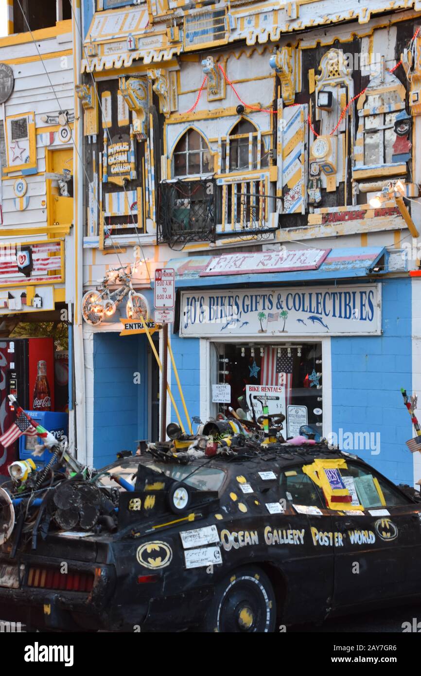 Ocean Gallery Poster World at Ocean City, Maryland Stock Photo - Alamy