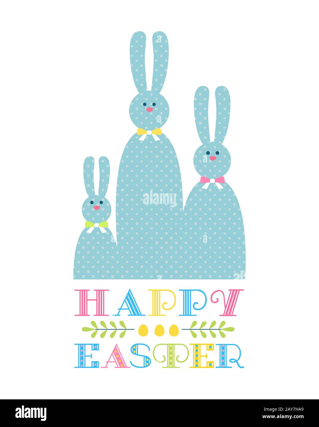 Happy Easter fancy hand drawn letters isolated Stock Vector Image & Art ...
