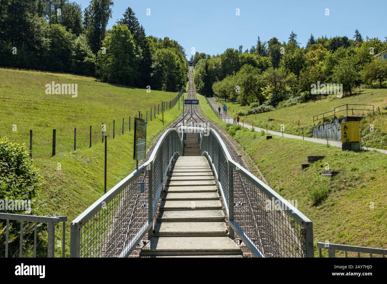 The Gurten funicular lets you to reach a paradise of green meadows and ...