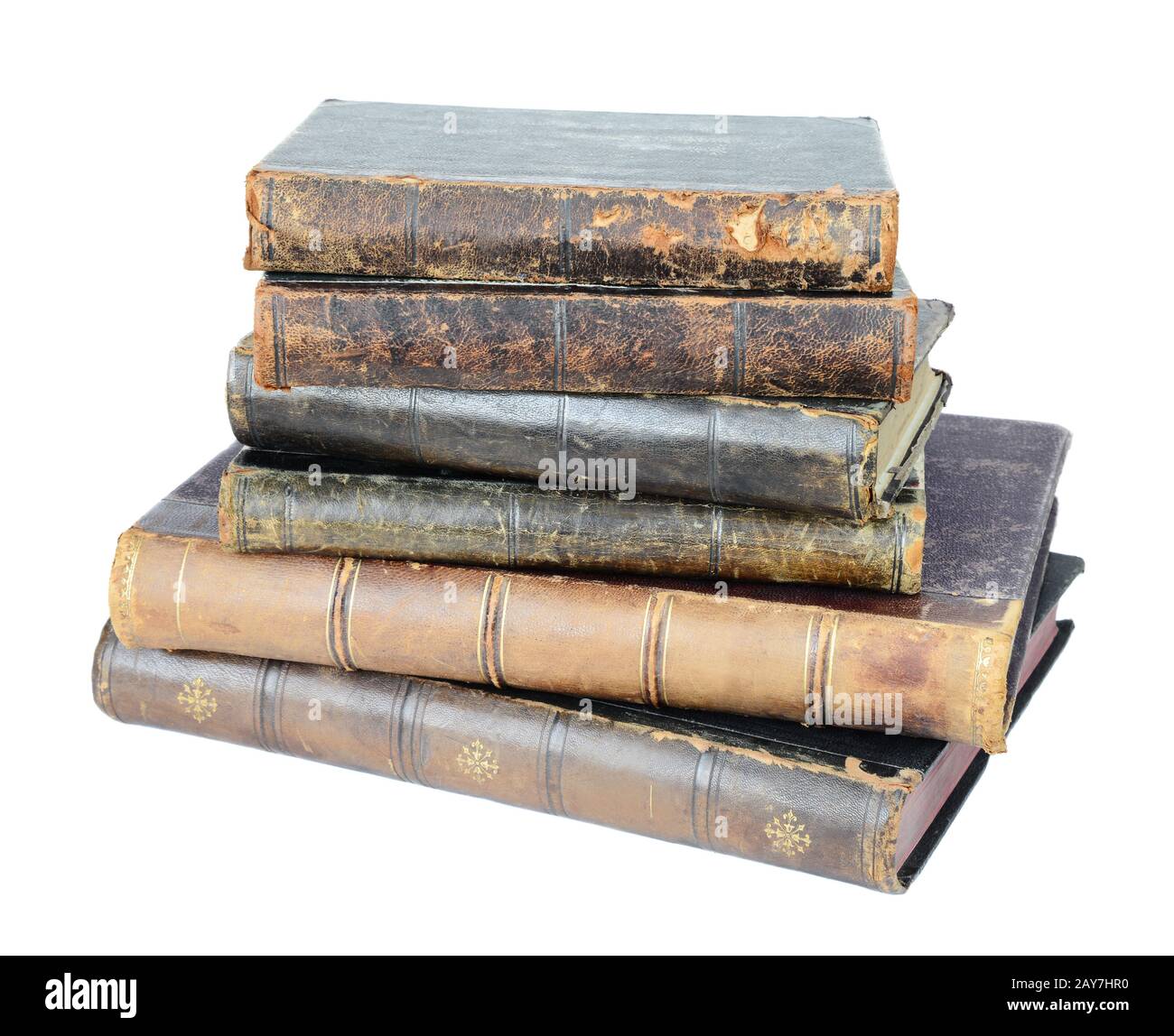 Books stack and spine Cut Out Stock Images & Pictures - Alamy