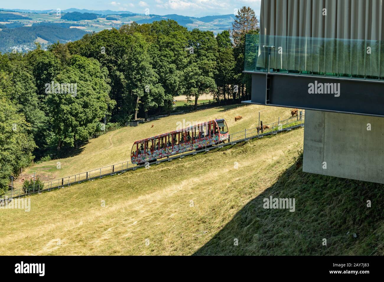 The Gurten funicular lets you to reach a paradise of green meadows and ...