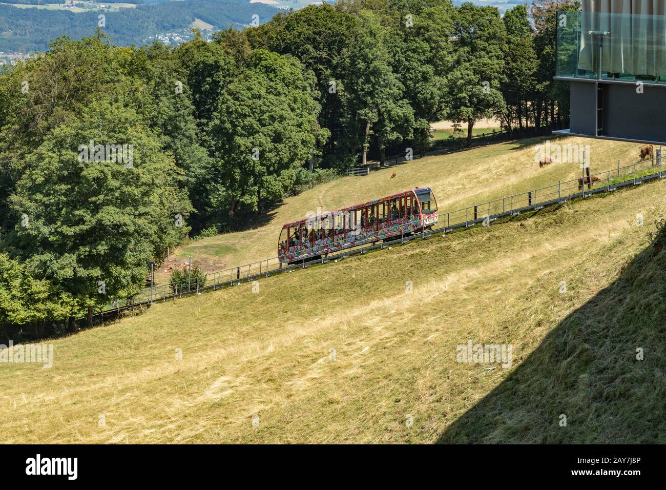 The Gurten funicular lets you to reach a paradise of green meadows and ...