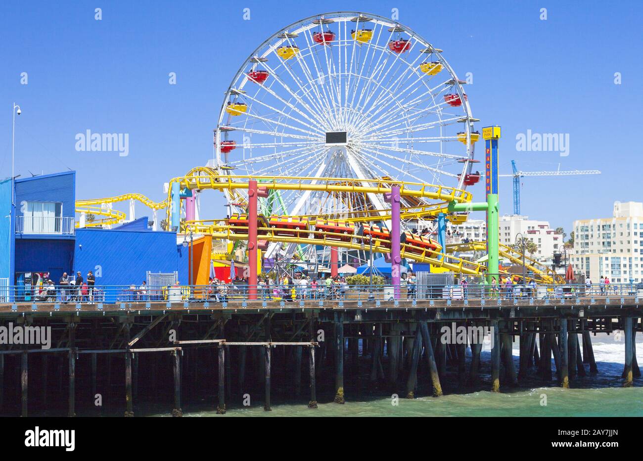 holidays pacific park panoramic wheel santa monica pier los angeles ...